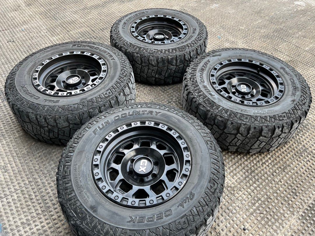 17" KMC XD series RG2 rims with Dick Cepek Fun Country tires 285/70r17 ...