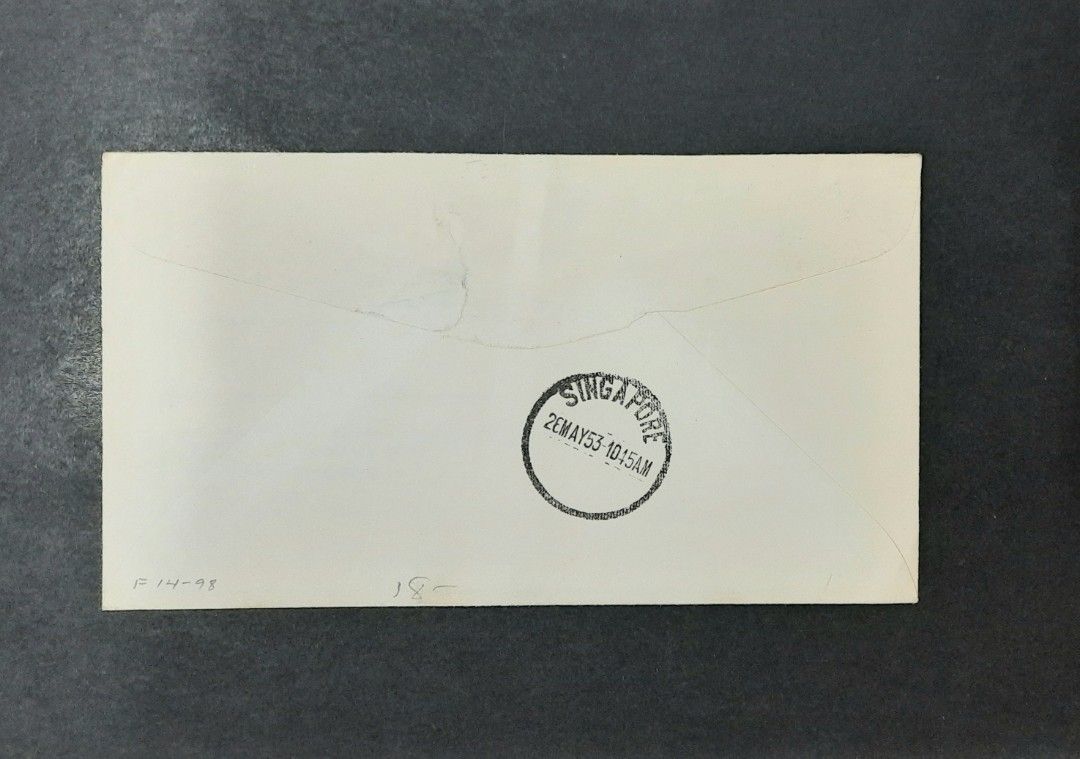 1953 PanAm First Flight cover Saigon to Singapore, Hobbies & Toys ...