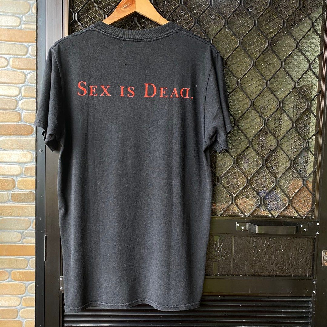 1997 Marilyn Manson Sex Is Dead Vintage Band Tee Shirt Mens Fashion