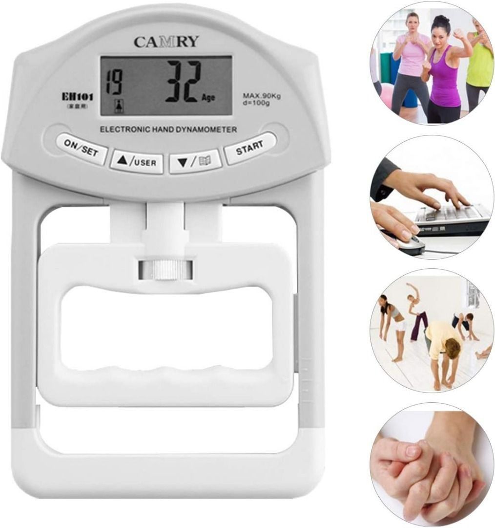 [2698] CAMRY Digital Hand Dynamometer, Health & Nutrition, Medical ...