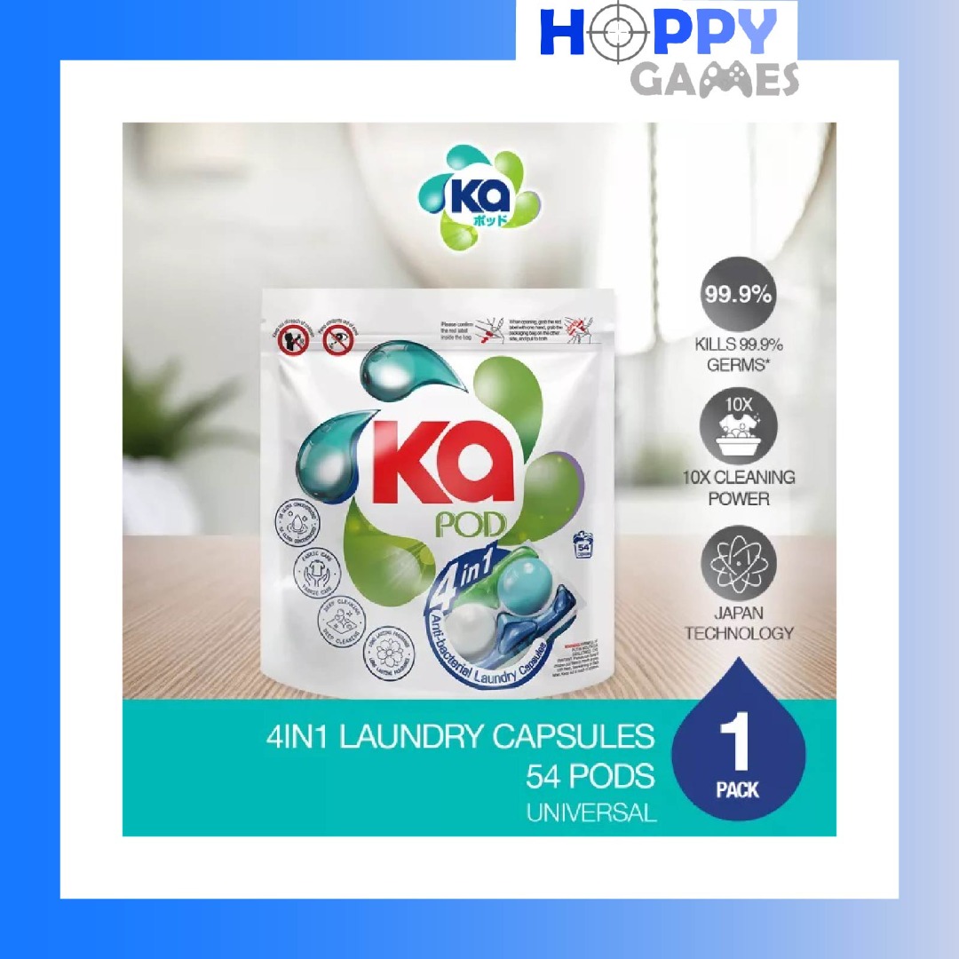 *54 CAPSULE PER PACK* Ka 4-in-1 Laundry Capsules Pod Detergent Refill ...