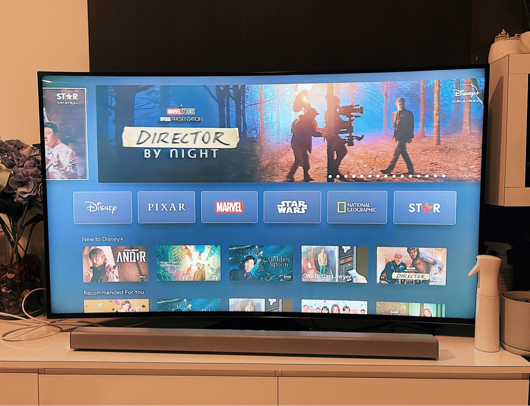 54 inch Sharp TV with sound bar, TV & Home Appliances, TV ...