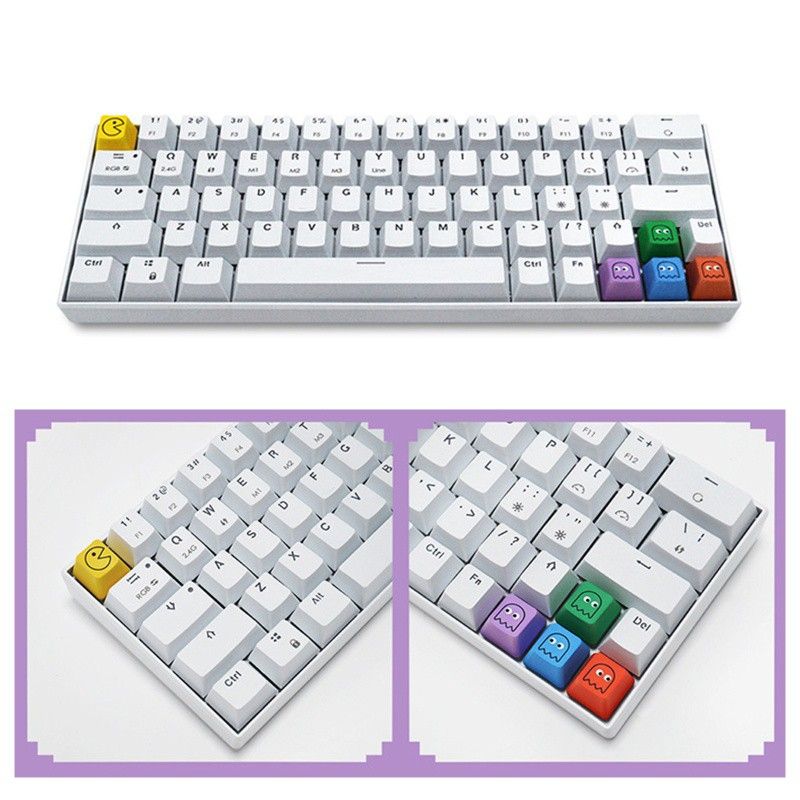 5 keys OEM PBT Keycaps set CMYK Mario Dye subbed, Computers & Tech ...