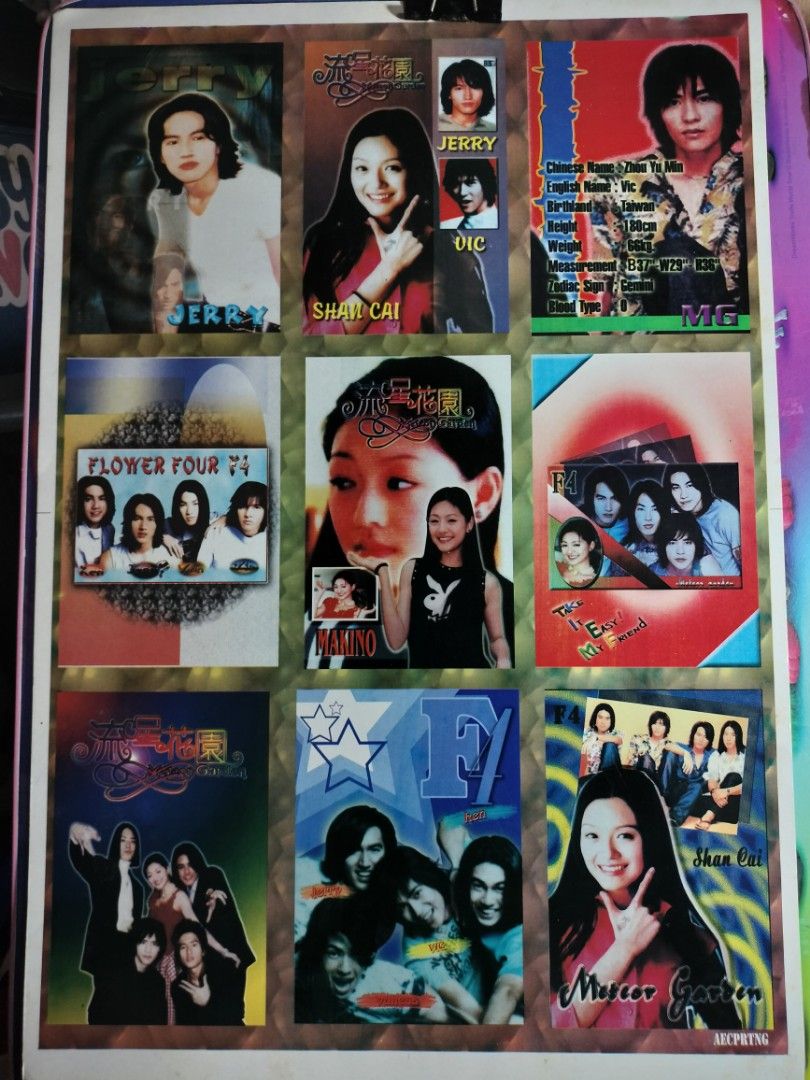 90's VINTAGE POSTER METEOR GARDEN F4, Hobbies & Toys, Memorabilia & Collectibles, Vintage ...