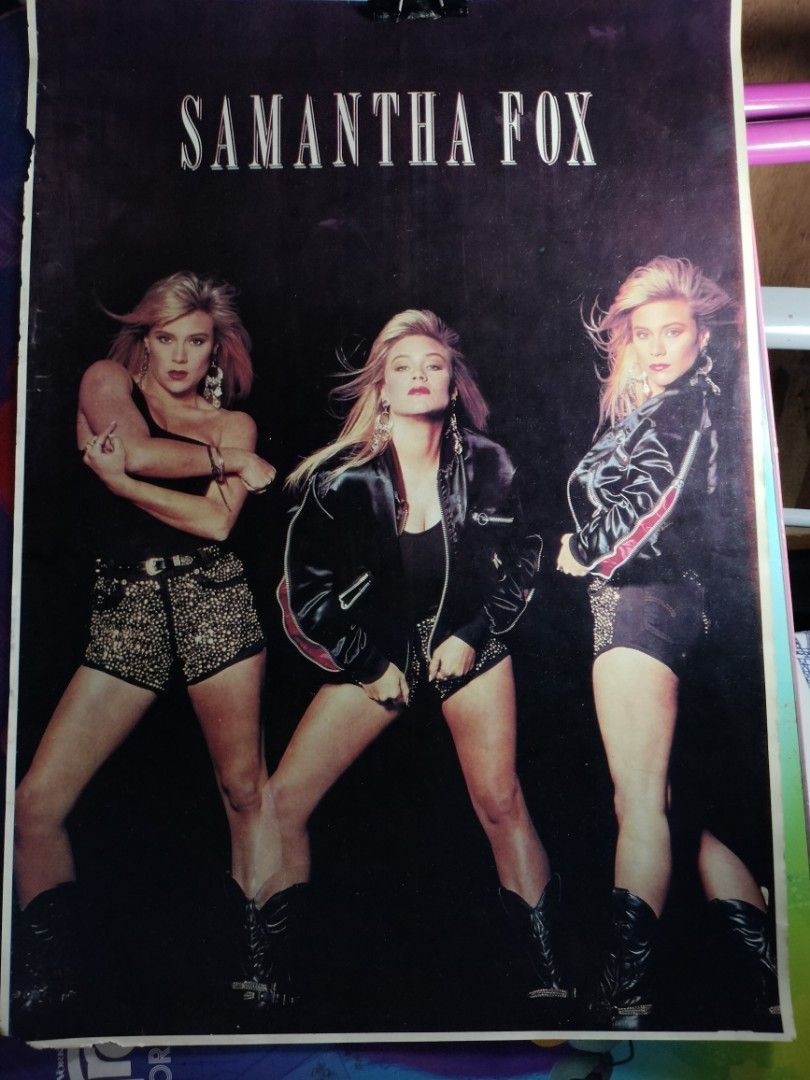 90's VINTAGE POSTER SAMANTHA FOX1, Hobbies & Toys, Memorabilia ...
