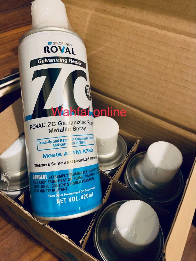 日本 ROVAL 鍍鋅噴漆 鉛水噴漆ZC Spray Galvanizing Repair Metallic Spray Japanese ...