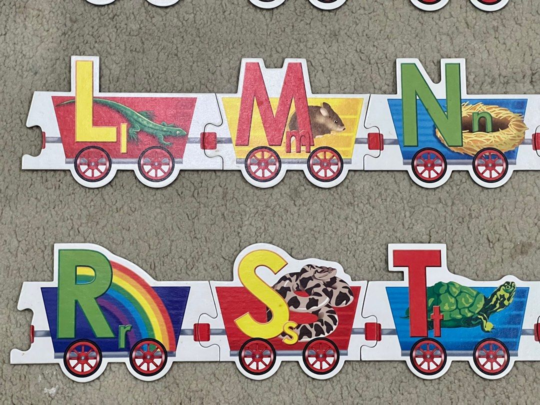 ABC train puzzle, Hobbies & Toys, Toys & Games on Carousell
