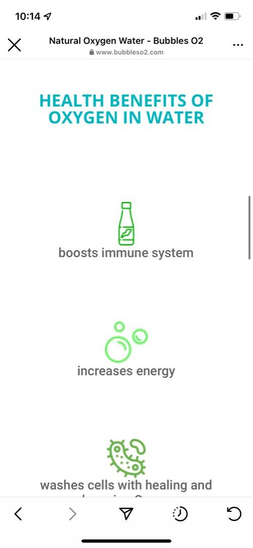 Air Minuman Beroksigen BubblesO2, Health & Nutrition, Health ...