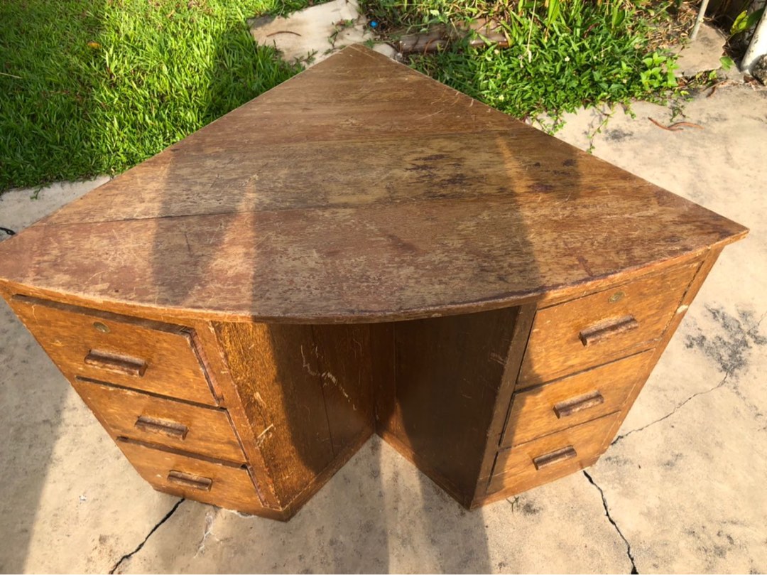 Antique corner table, Furniture & Home Living, Furniture, Other Home Furniture on Carousell
