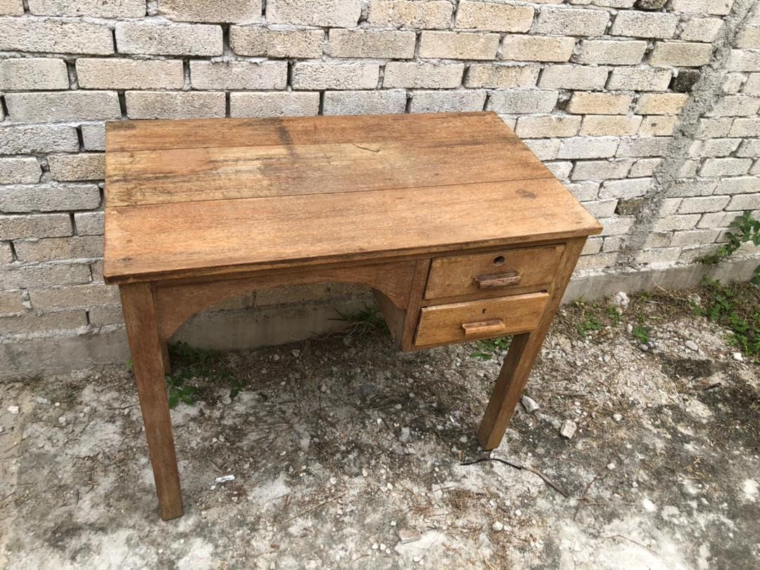 Antique study table, Furniture & Home Living, Furniture, Tables & Sets ...