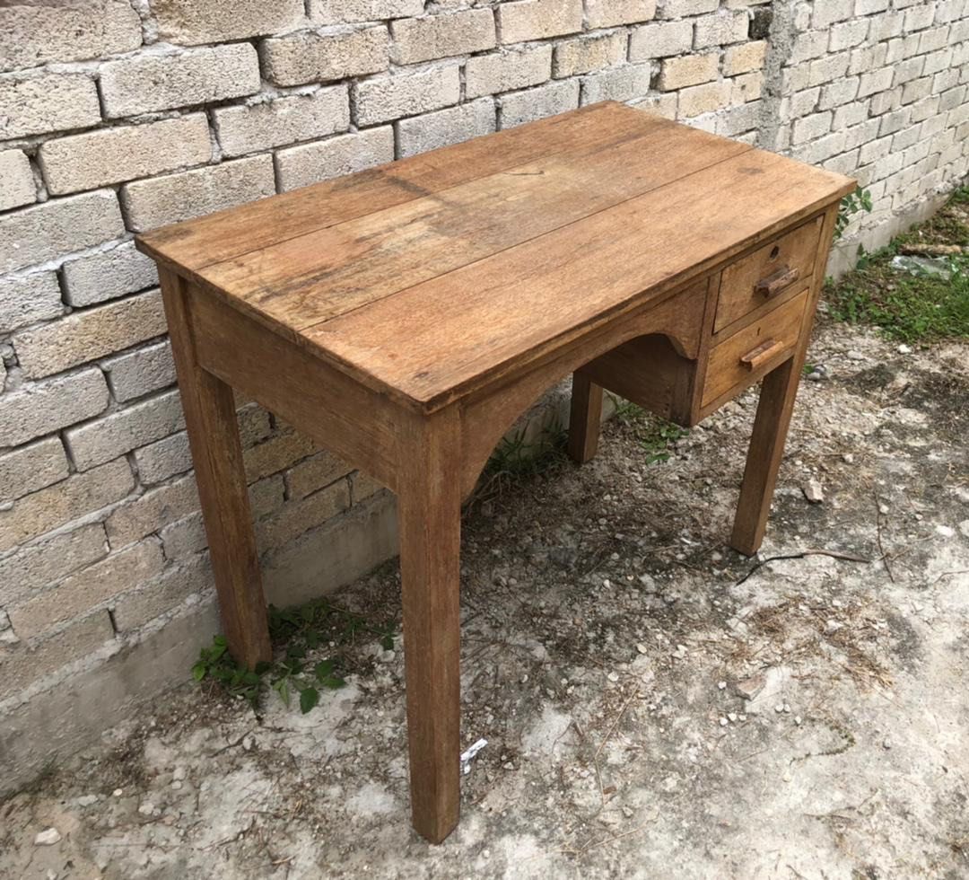 Antique study table, Furniture & Home Living, Furniture, Tables & Sets ...