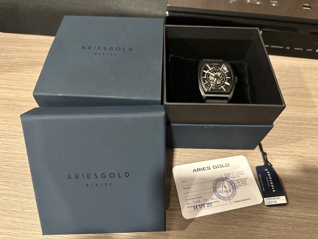 Aries Gold Infinum Cruiser Skeleton Watch, Men's Fashion, Watches ...