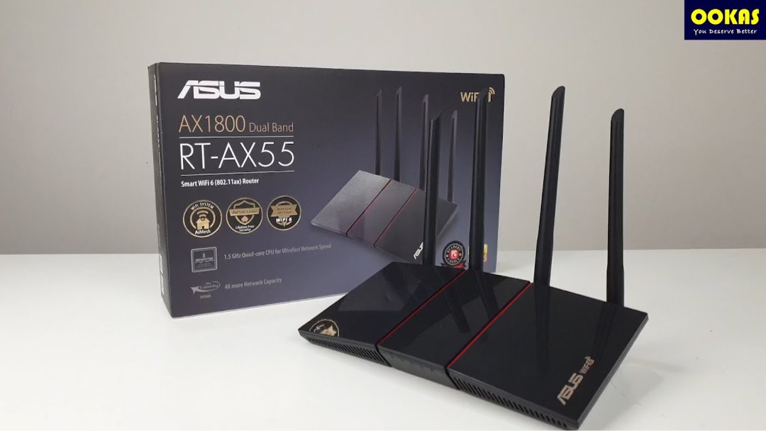 Asus RT-AX55 Dual Band WiFi 6 Router (Sealed), Computers & Tech, Parts ...