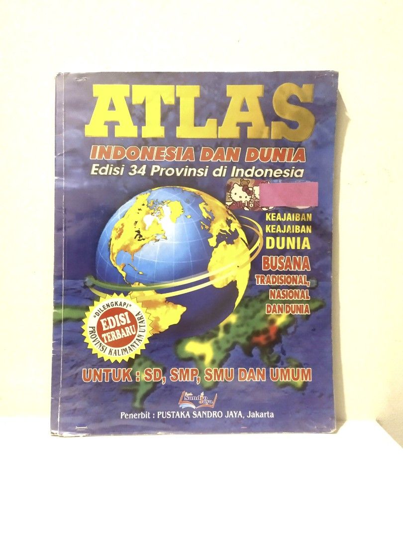 Atlas Indonesia & Dunia, Buku & Alat Tulis, Buku di Carousell