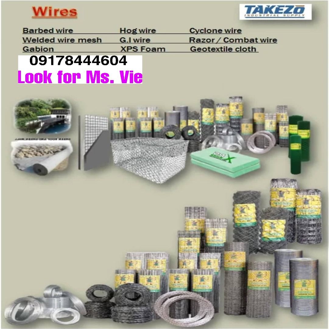 BARBED WIRE, WELDED WIRE MESH, GABION, HOG WIRE, G.I WIRE, XPS FOAM ...