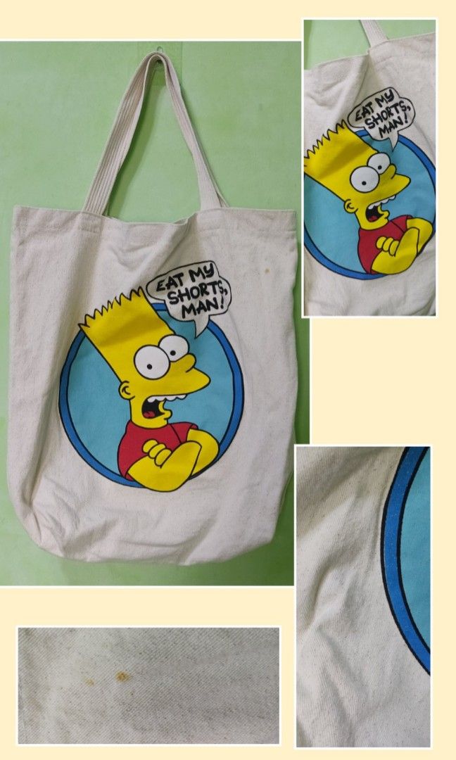 BART SIMPSON, Women's Fashion, Bags & Wallets, Tote Bags on Carousell