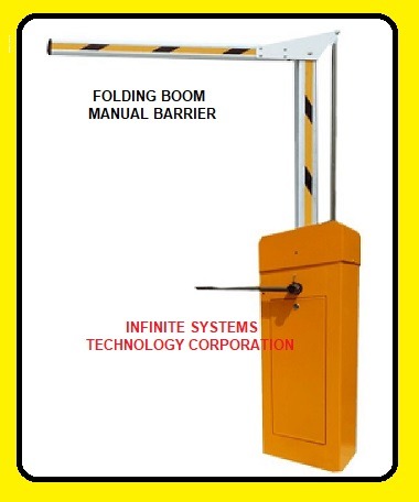 Boom Barrier Manual Car Barrier Folding Boom 4 Meters, Commercial ...
