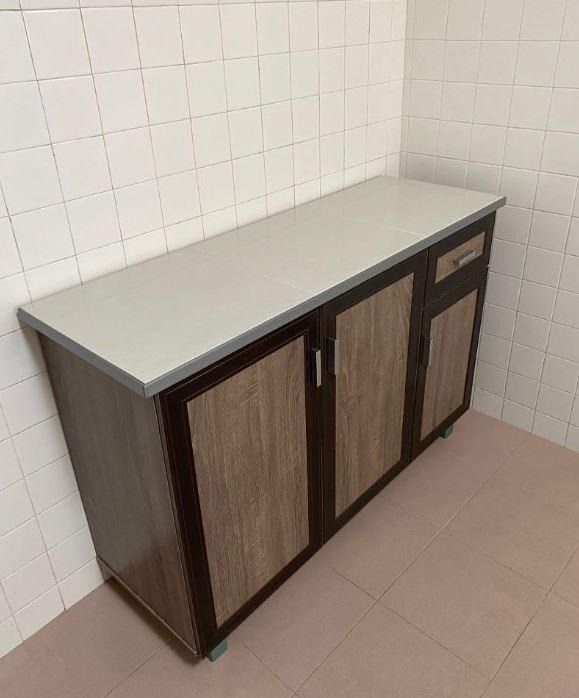 Brand New 3 Doors Kitchen Cabinet with Ceramic Tile Top, Furniture ...