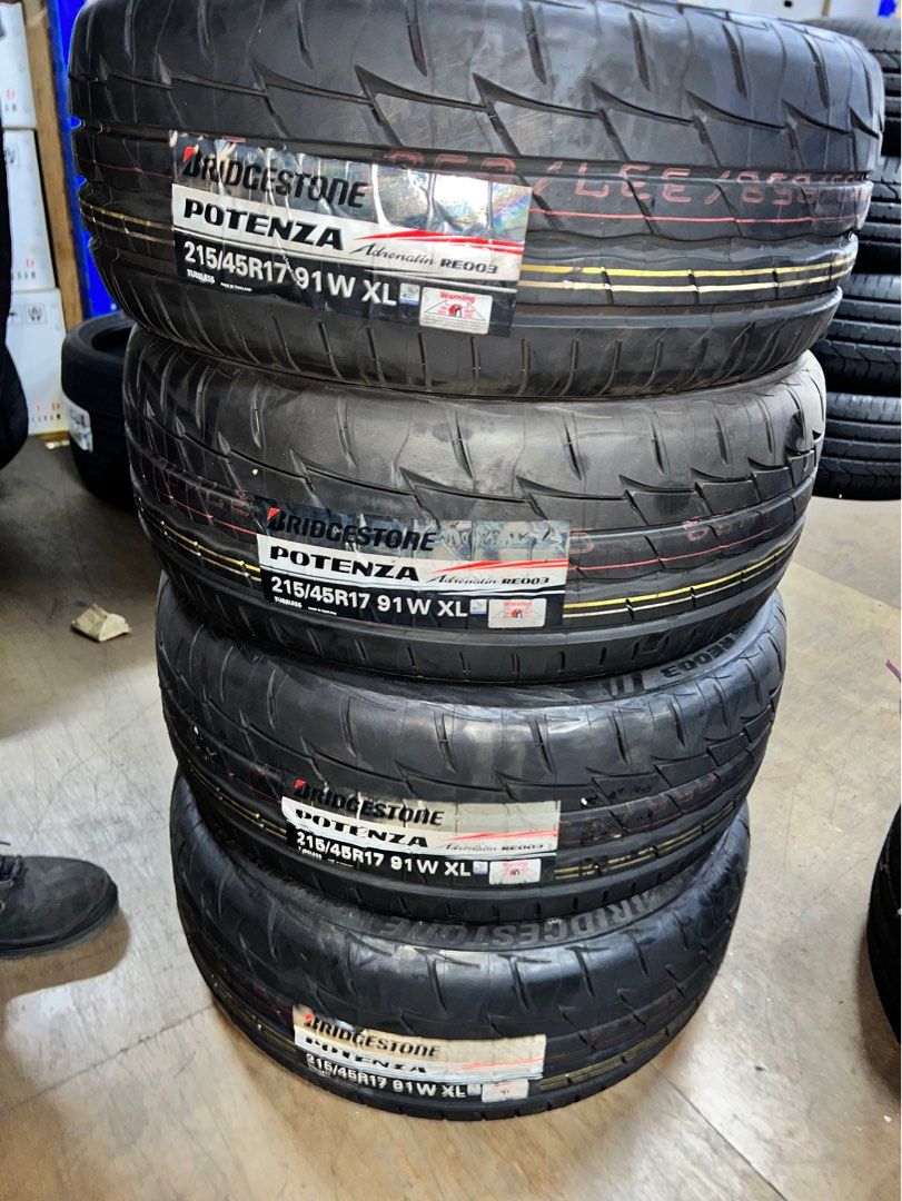 Bridgestone Potenza RE003, Car Accessories, Tyres & Rims on Carousell