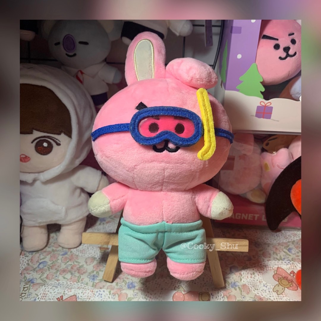 BT21 COOKY Bon Boyage standing plush doll, Hobbies & Toys, Memorabilia ...