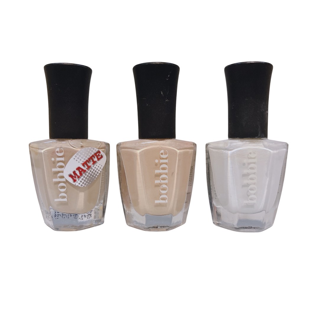 Bundle! Bobbie Nail Colors - Nude Coffee Caramel White, Beauty ...