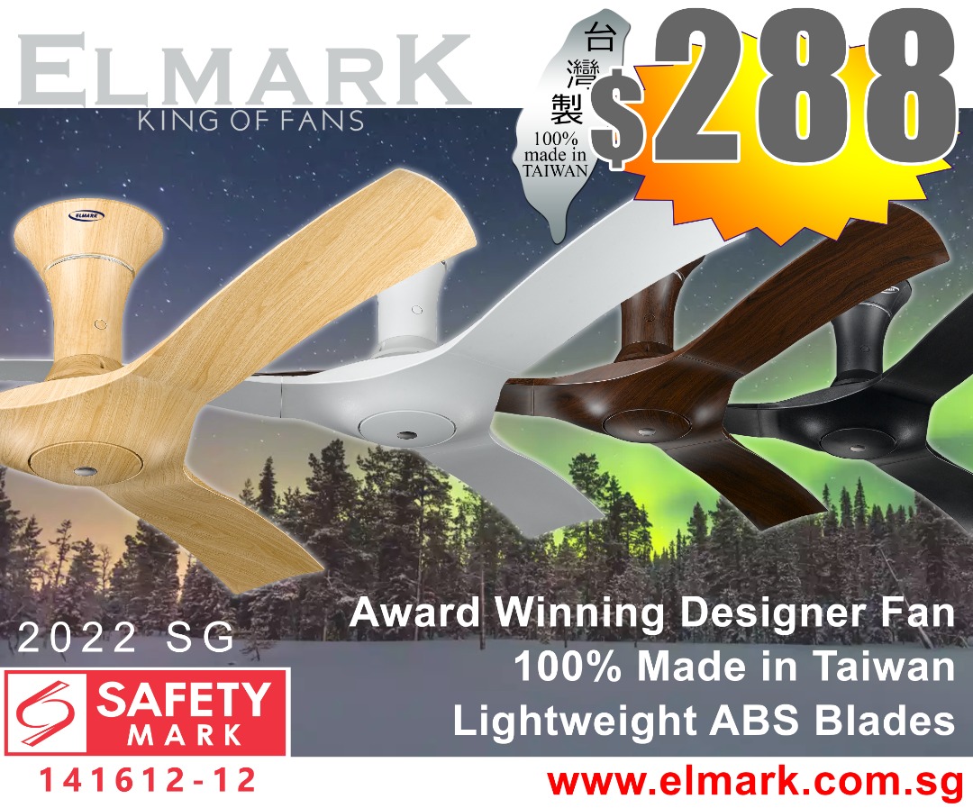 Ceiling Fan Elmark Taiwan Quality Award Winning Design, Furniture ...