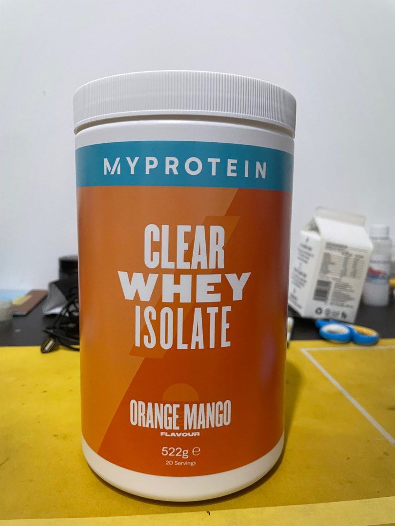 Clear WHEY isolate : orange mango, Health & Nutrition, Health ...