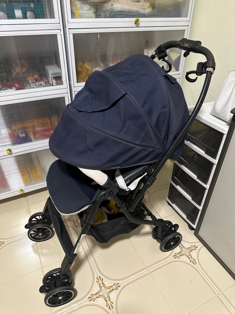 Combi Mechacal Handy Auto 4 Cas 530 Stroller (Navy Blue), Babies & Kids ...
