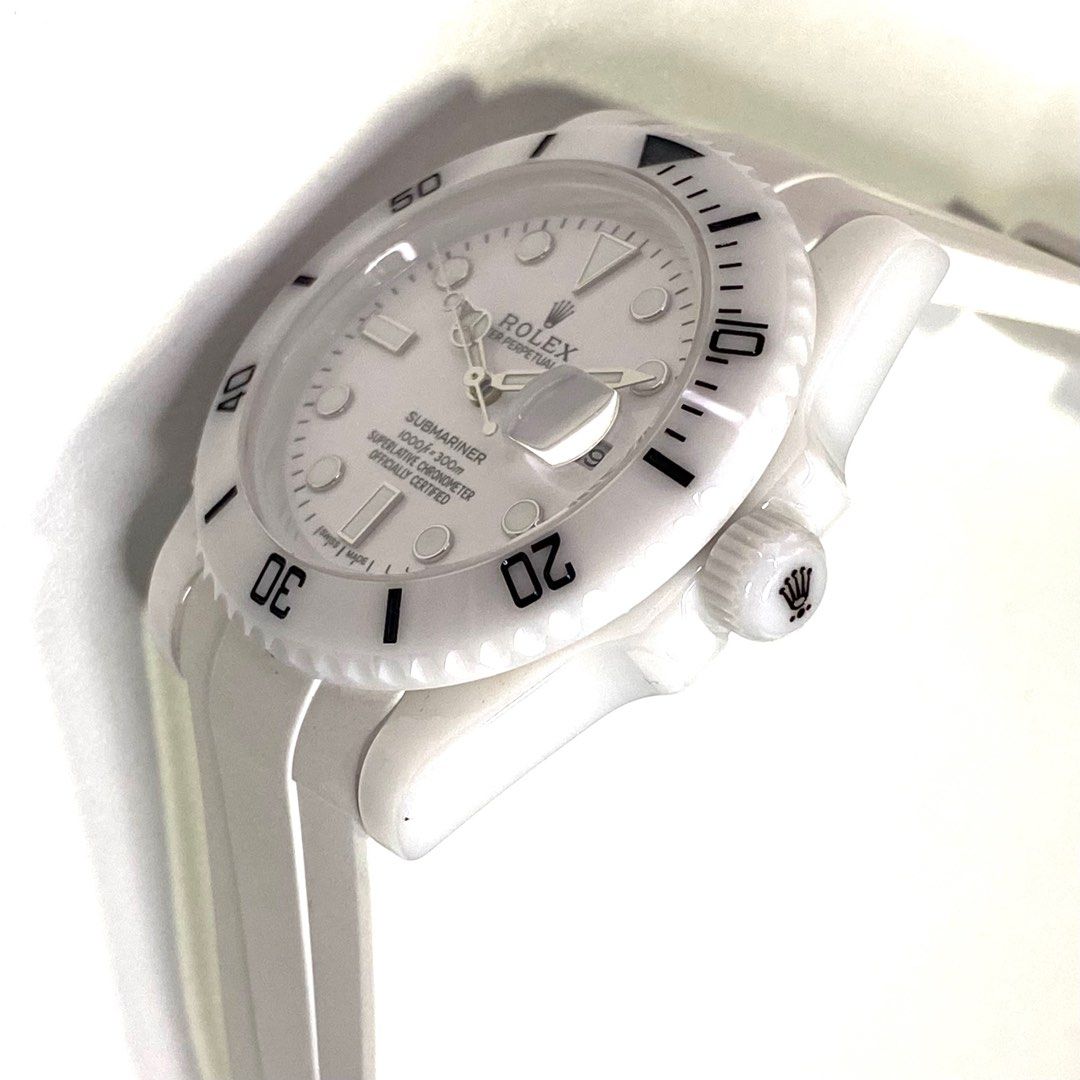 [CUSTOM] Rolex Submariner “White Ceramic Ghost”, Luxury, Watches on ...