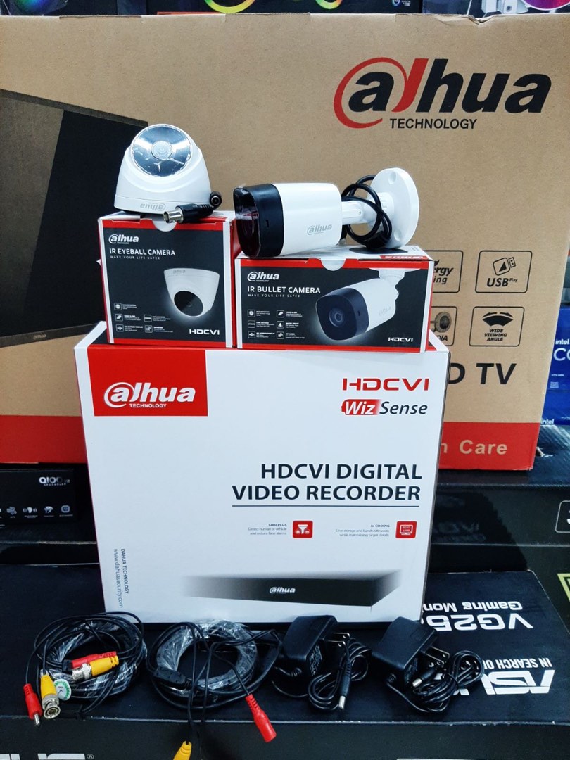 DAHUA 2 Camera Cctv Set, Furniture & Home Living, Security & Locks ...