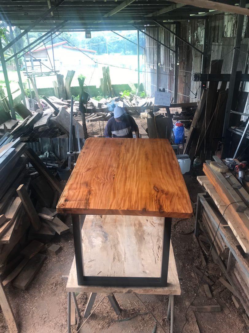 Dining table 6 seaters 5x3ft , 150cm x 90cm, Furniture & Home Living ...