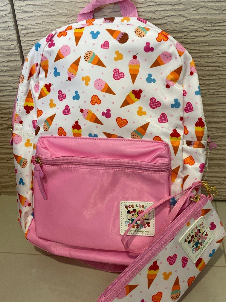 Disney backpack Mickey Pink, Women's Fashion, Bags & Wallets, Backpacks ...