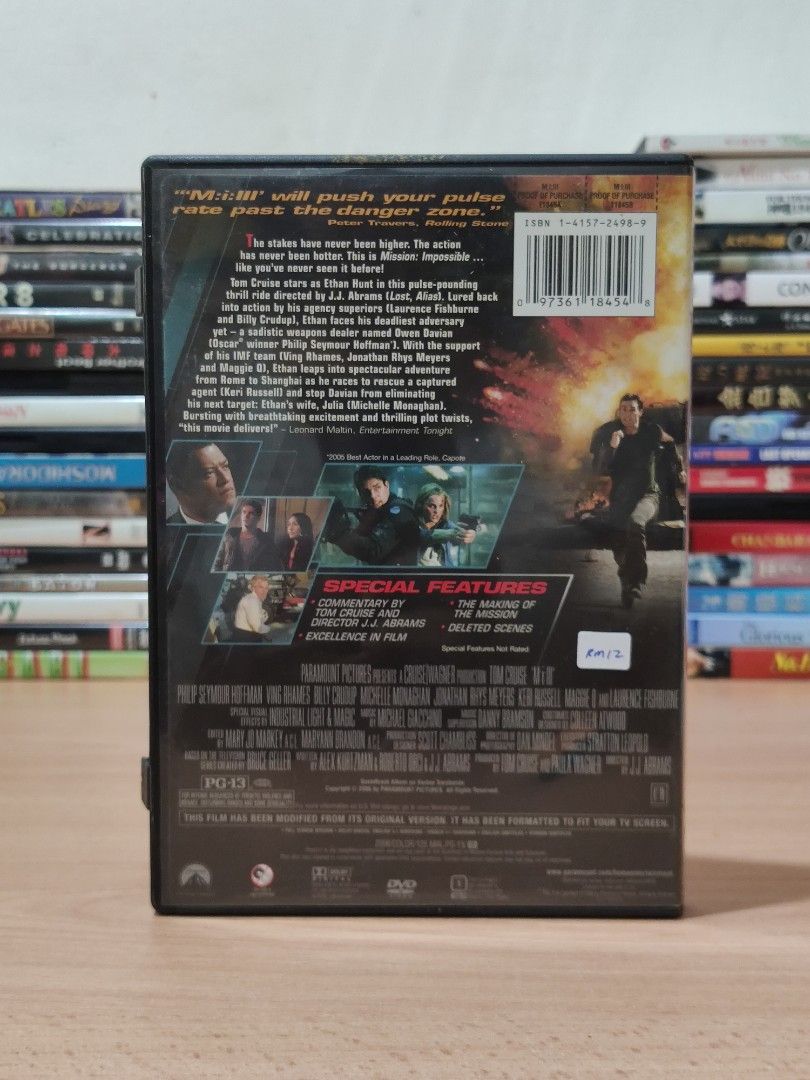 (DVD) Mission Impossible 3 M:I:III, Hobbies & Toys, Music & Media, CDs ...
