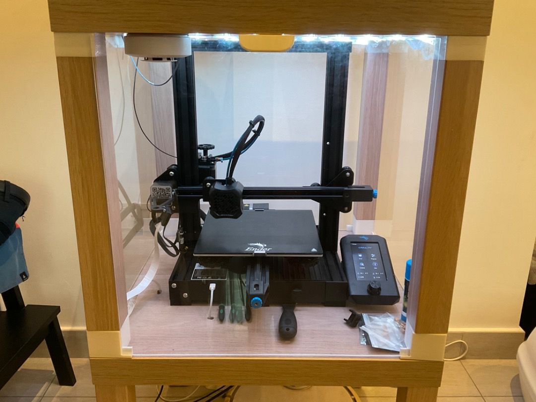 Ender 3 V2 3D printer with enclosure, many extras., Computers & Tech ...