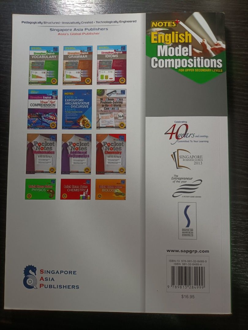 English Model Composition for upper secondary levels, Hobbies & Toys ...