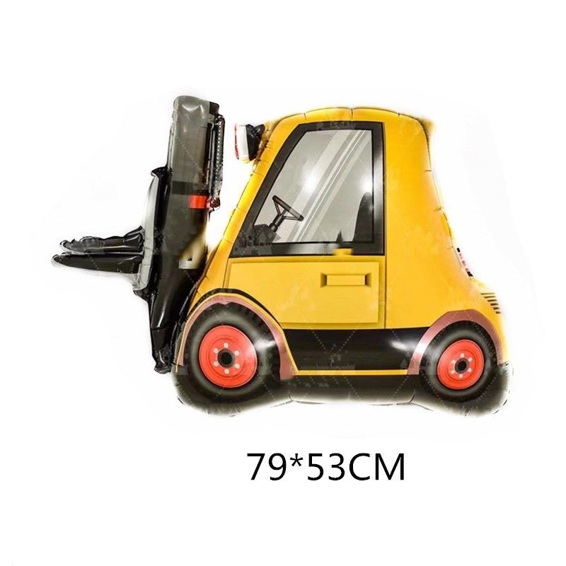 Excavator trucks construction party balloon aluminium foil inflatable ...