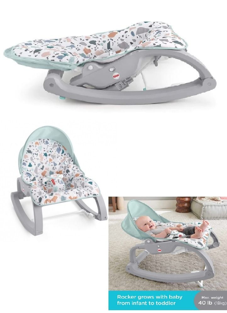 FISHER-PRICE Deluxe Infant-to-Toddler Rocker, Babies & Kids, Baby ...