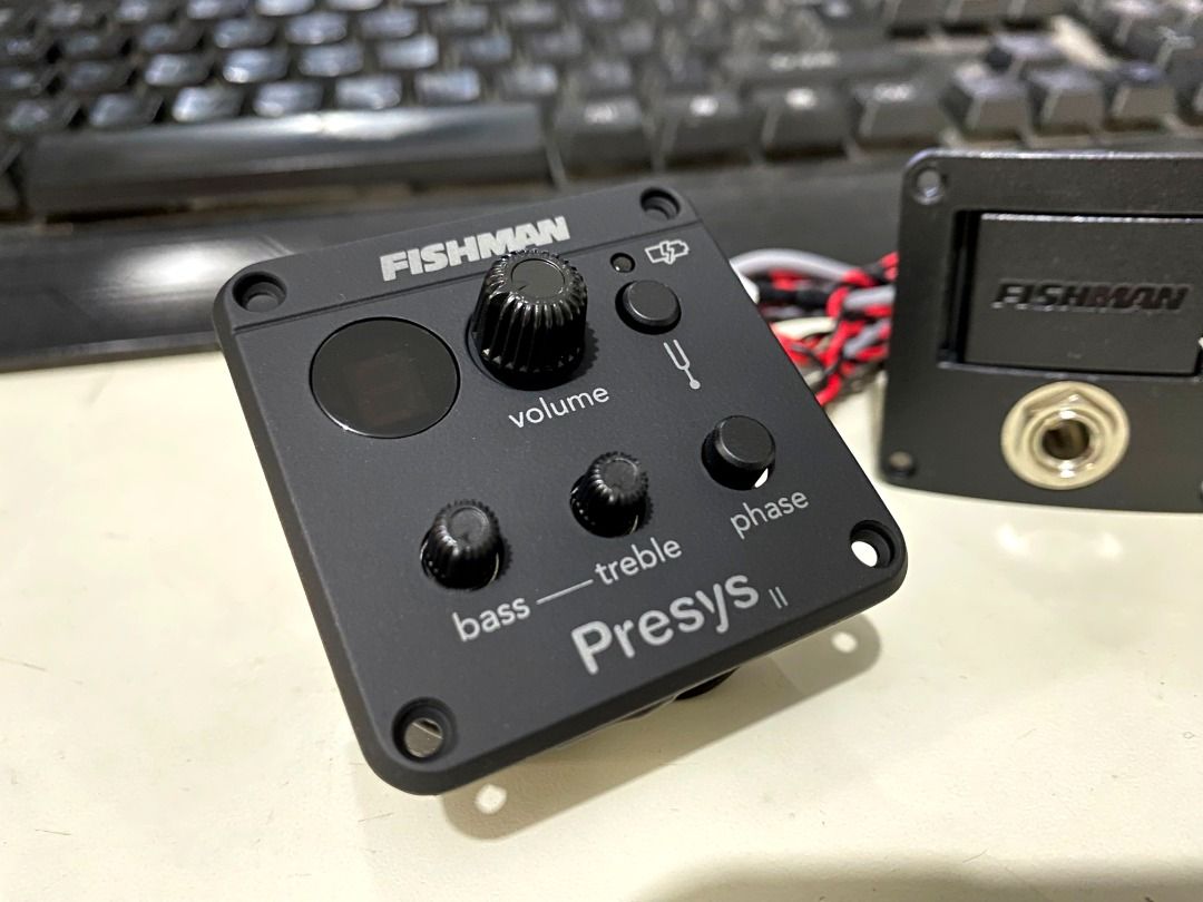 Fishman Presys II Acoustic Guitar Preamp Pickup, Hobbies & Toys, Music ...