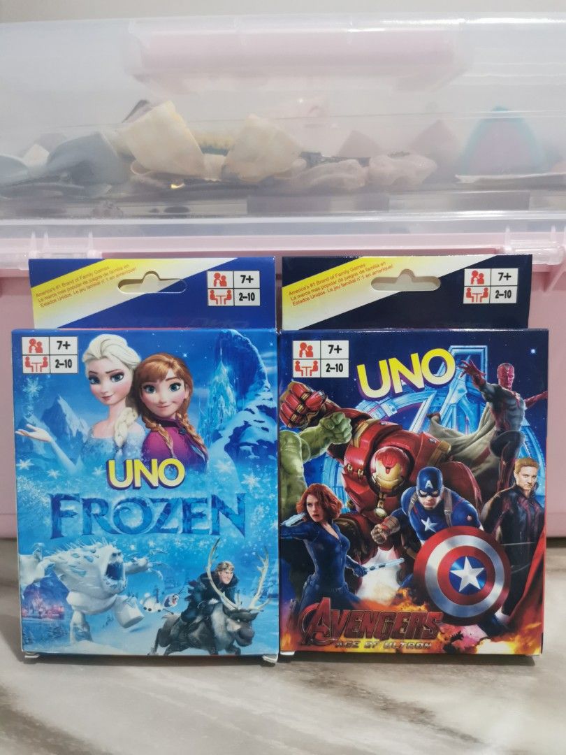 Frozen Avengers Uno Card, Hobbies & Toys, Toys & Games on Carousell