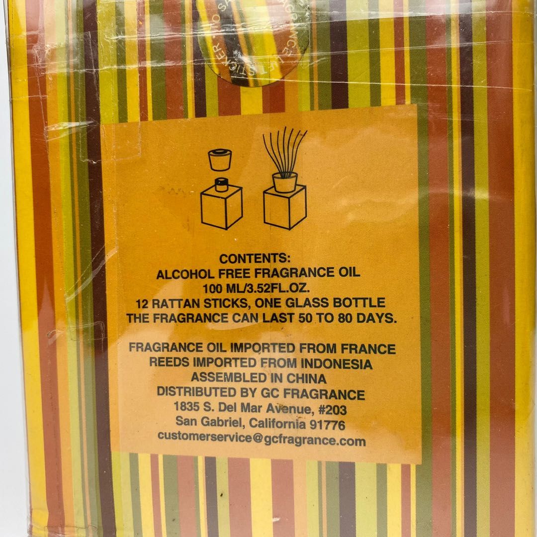 GC Fragrance Rattan Stick Scented Diffuser - Vanilla Pumpkin 100ml ...