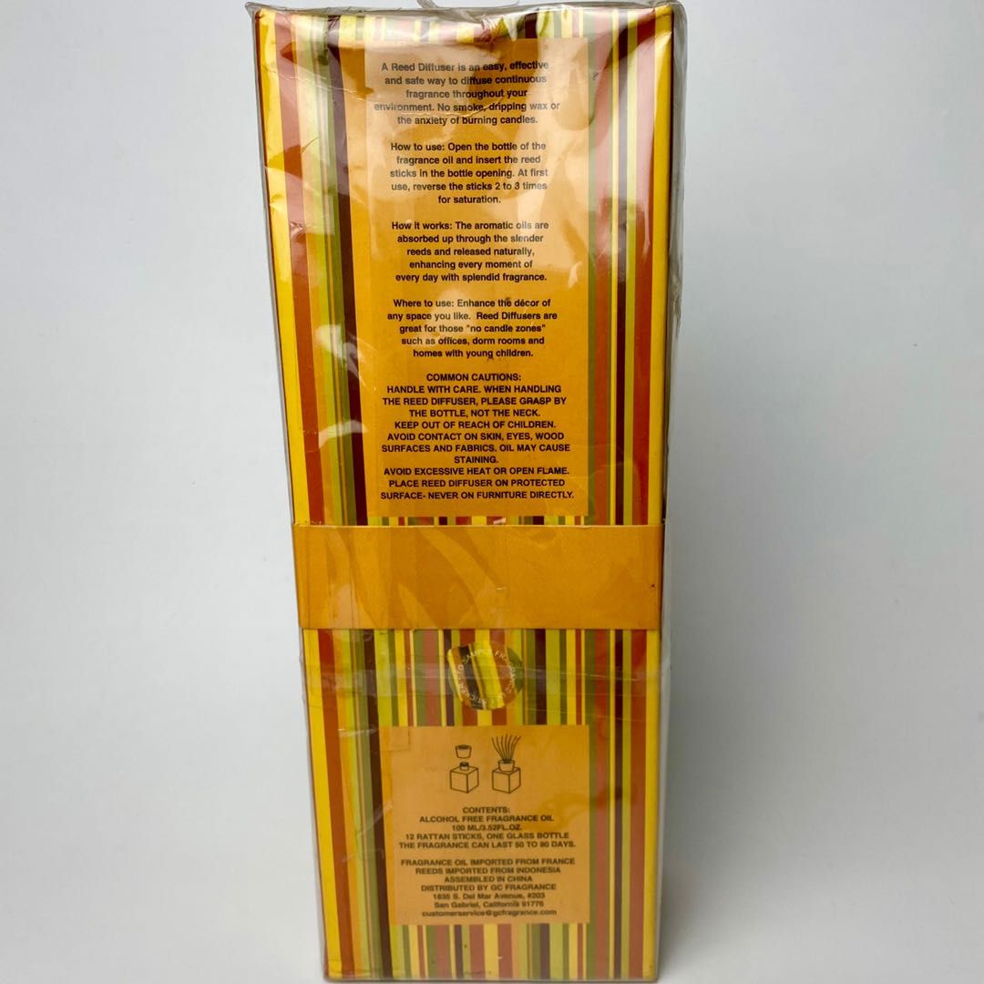 GC Fragrance Rattan Stick Scented Diffuser - Vanilla Pumpkin 100ml ...