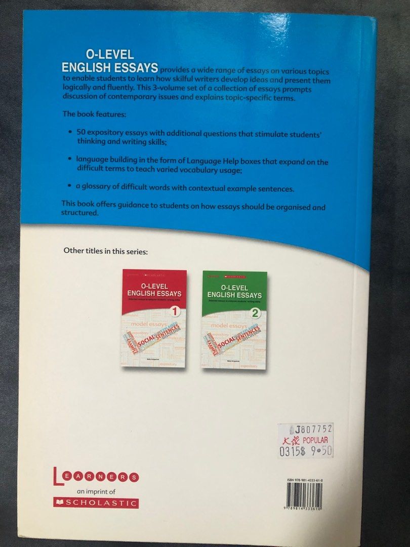 GCE O’Level English Essay Guide by Scholastic, Hobbies & Toys, Books ...