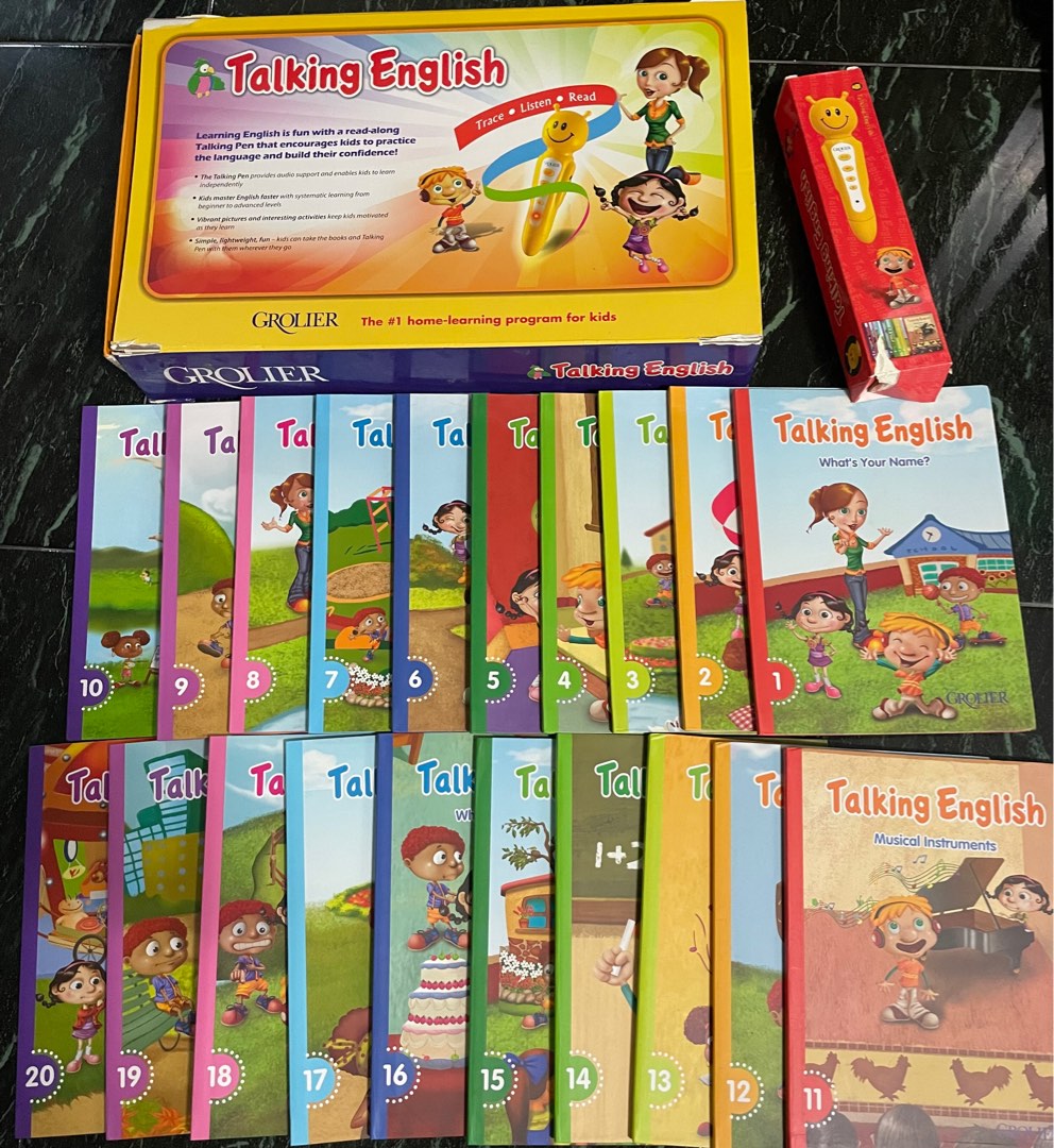 GROLIER children book (talking English), Hobbies & Toys, Books ...