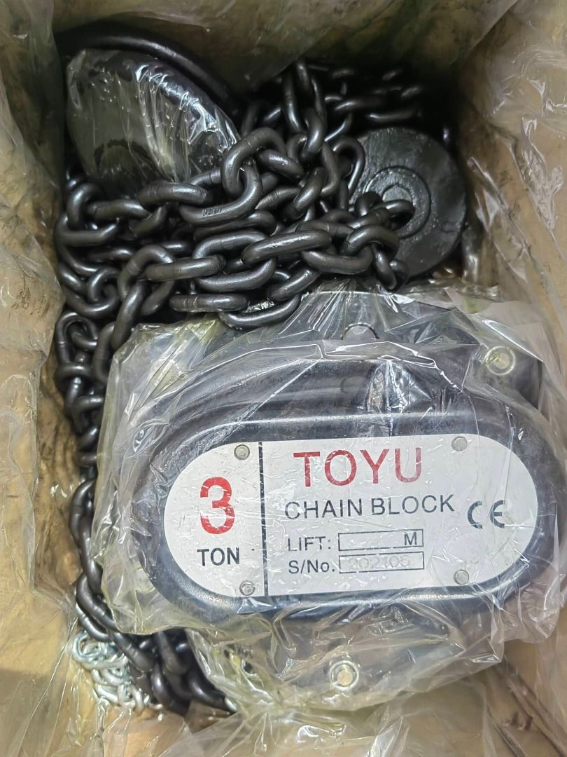 Heavy Duty Chain Block (3 Tons), Commercial & Industrial, Industrial ...