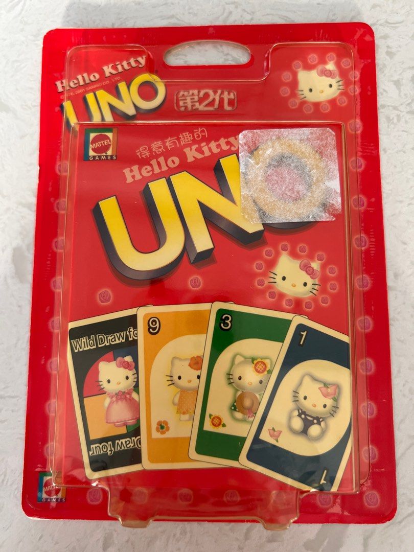 Hello Kitty design UNO cards, Hobbies & Toys, Memorabilia ...