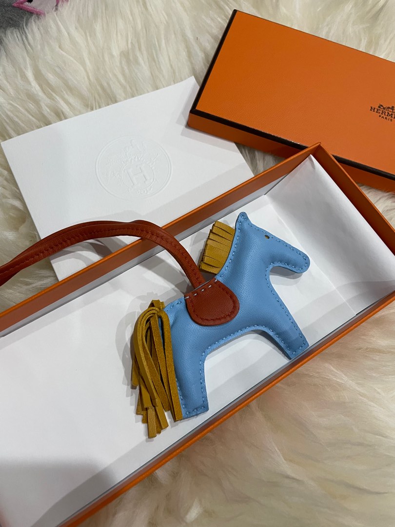 Hermes Rodeo (Authentic) PM size, light blue, Luxury, Accessories on ...