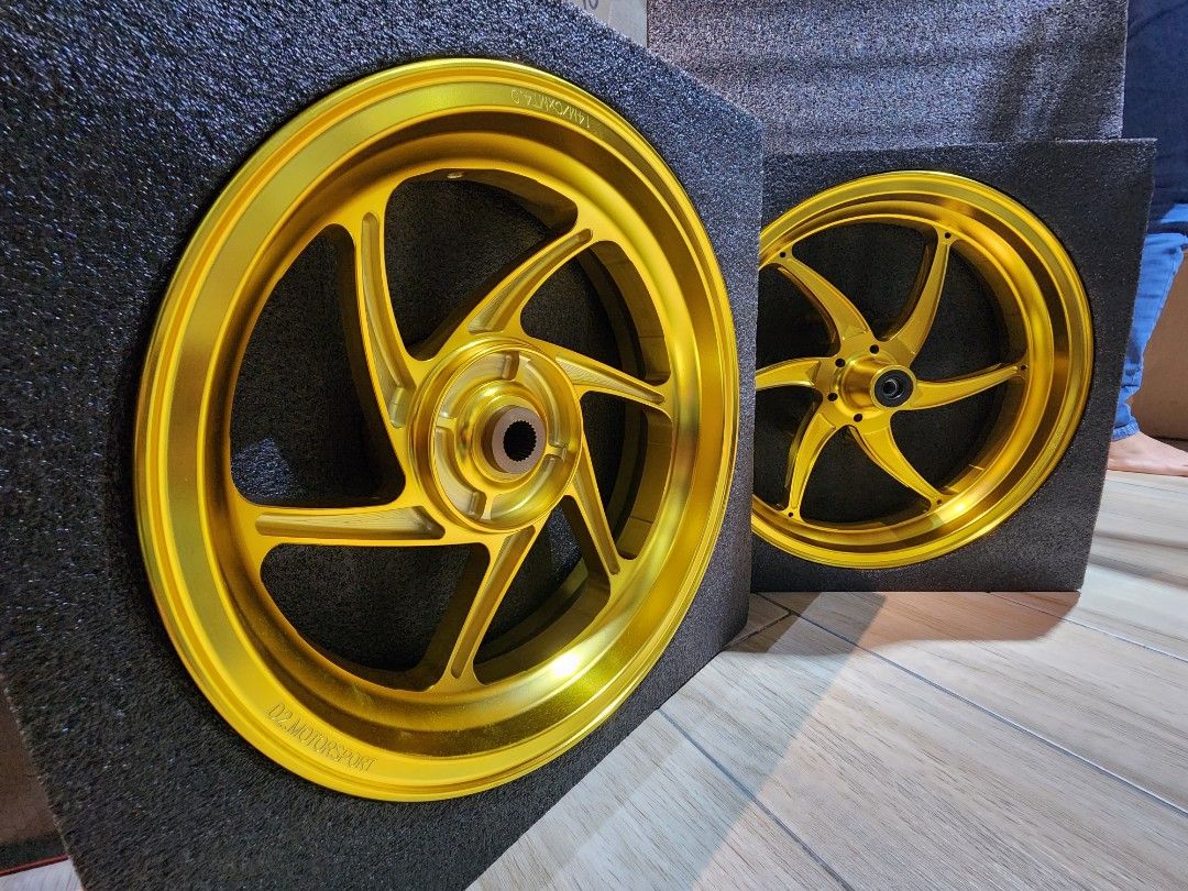 Honda Forza 350 CNC rim Gold, Motorcycles, Motorcycle Accessories on ...