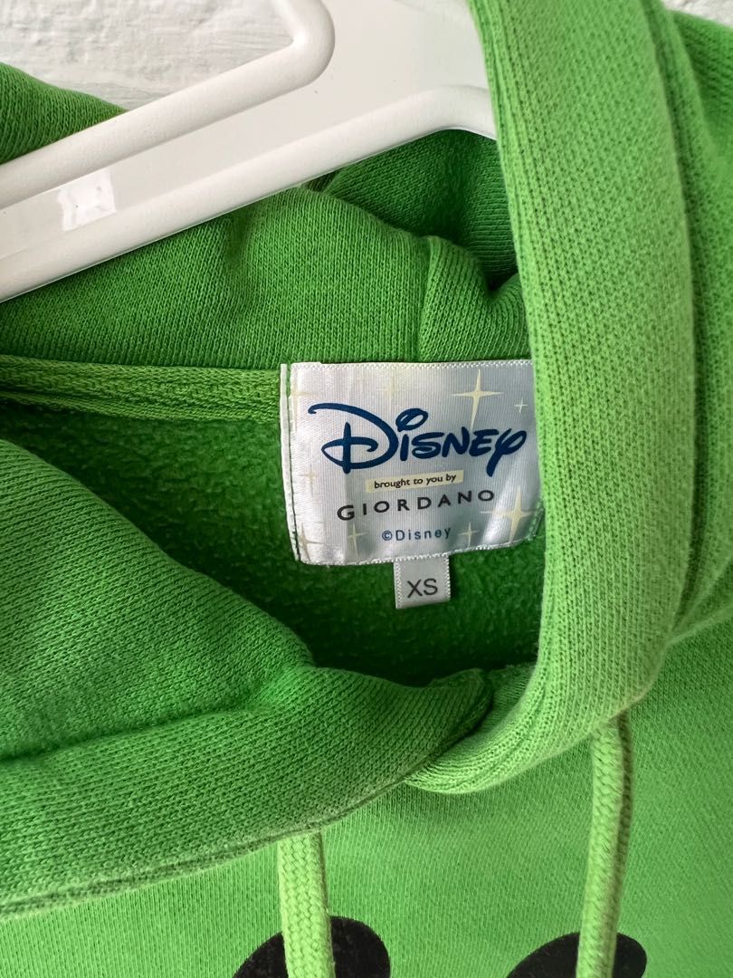 Hoodie Giordano Mickey Mouse Walt Disney Hijau Rare, Fesyen Wanita ...