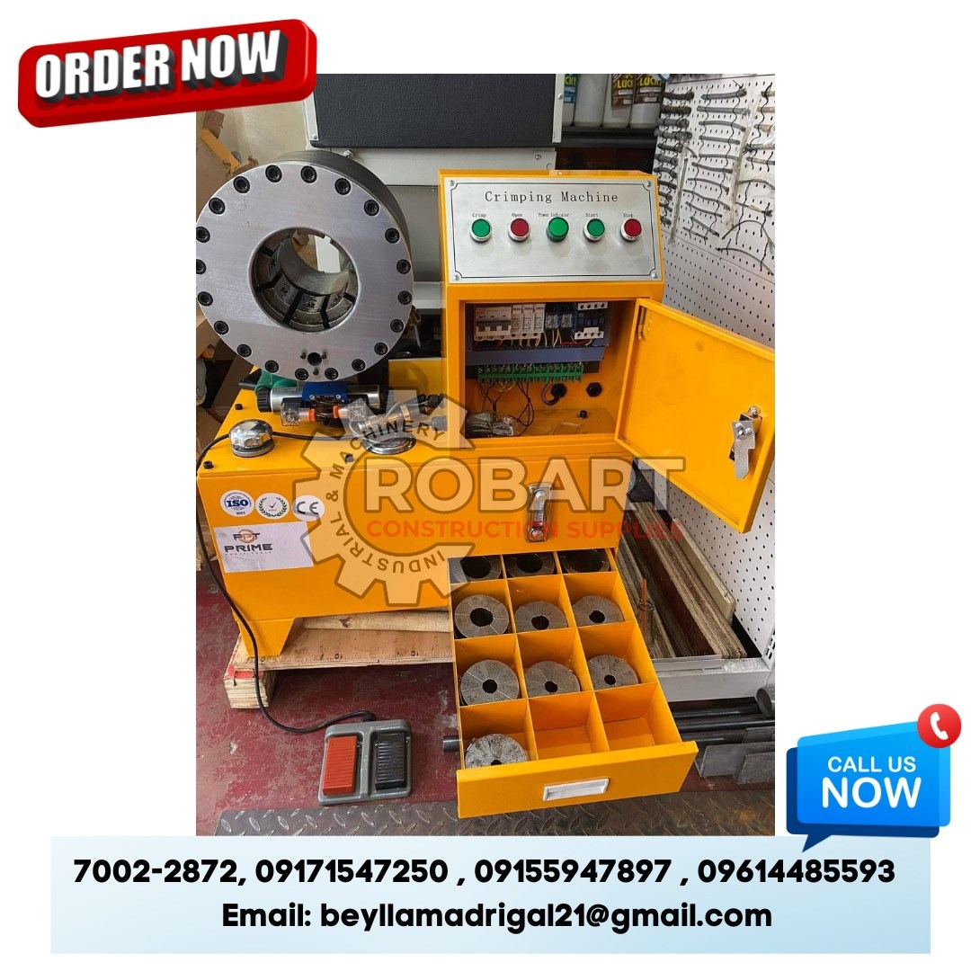 HYDRAULIC CRIMPING MACHINE, Commercial & Industrial, Construction Tools ...