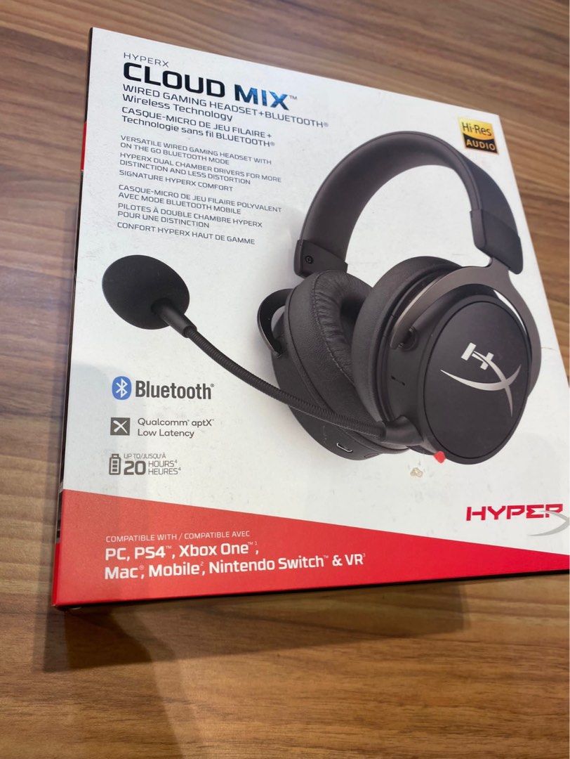 HyperX Cloud Mix Wired Gaming Headset with Bluetooth, Audio, Headphones & Headsets on Carousell